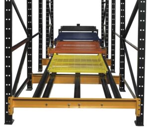 Steel King Push Back Rack - Cardinal Integrated
